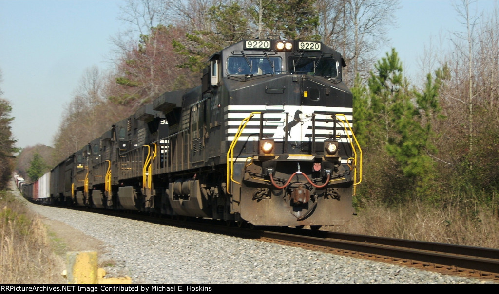 NS 9220 approaches Medlock Bridge Rd.